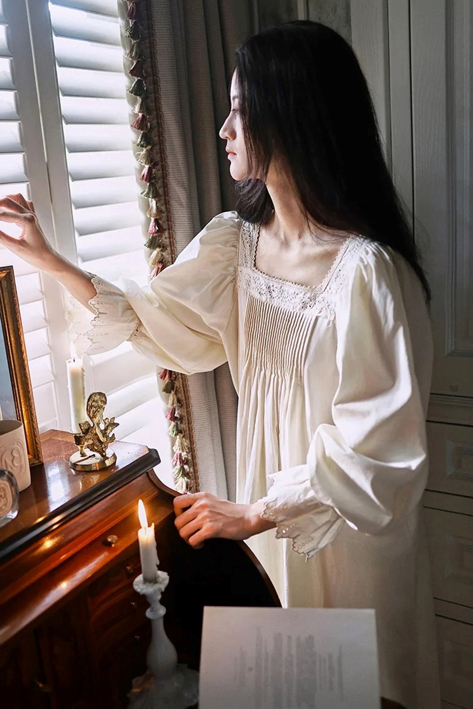 Victorian Nightgown, Antique Night Gown, Vintage Nightwear, Edwardian ...