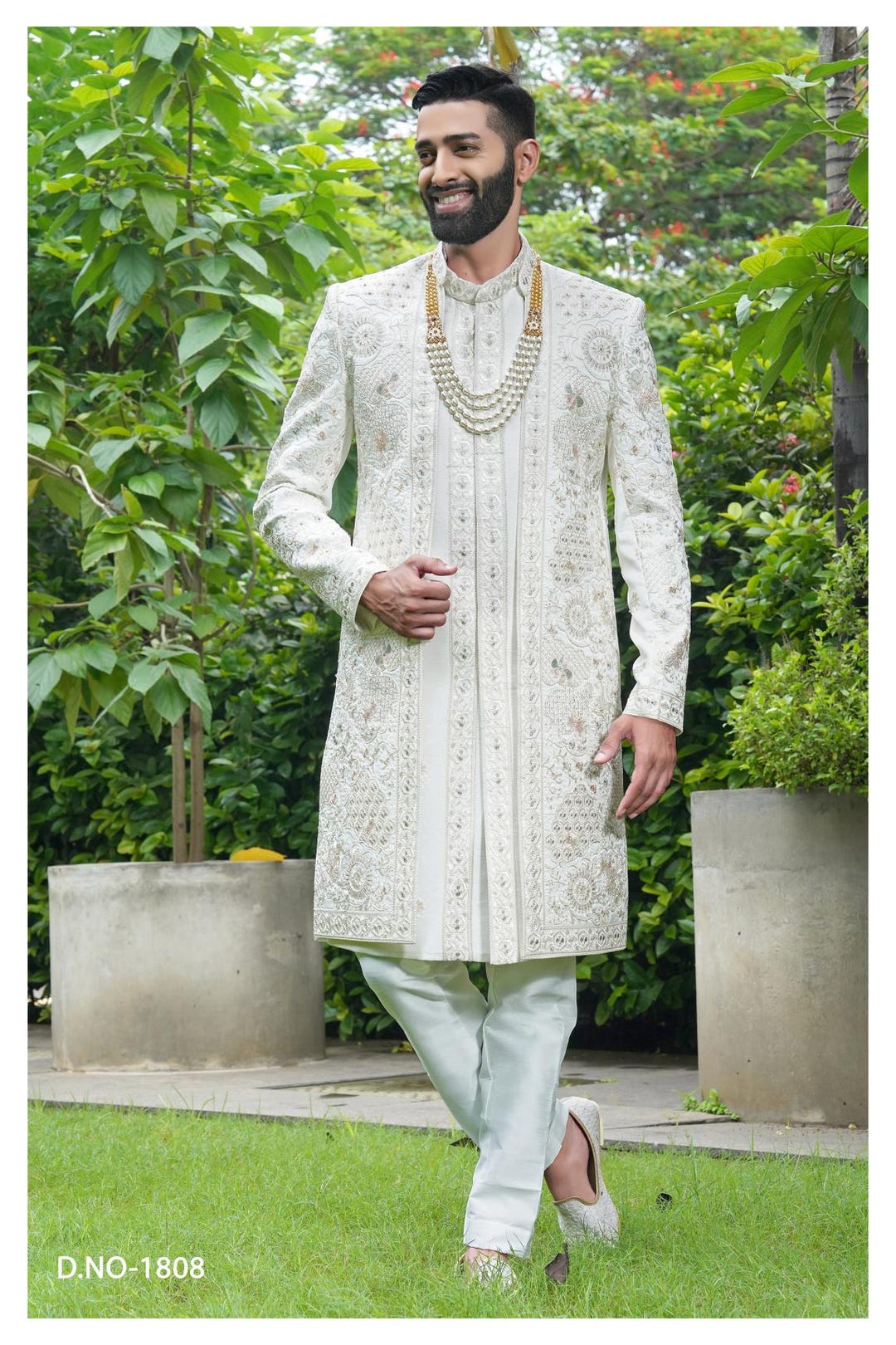 Men's Wedding Sherwani, Indian Wedding Sherwani, Ethnic Groom Sherwani ...