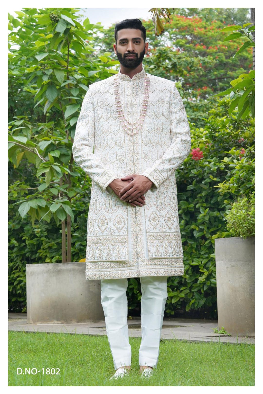 Men's Wedding Sherwani, Indian Wedding Sherwani, Ethnic Groom Sherwani ...