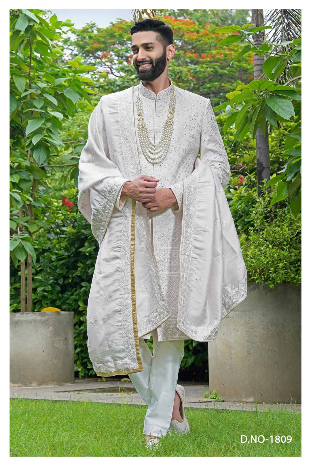 Men's Wedding Sherwani, Indian Wedding Sherwani, Ethnic Groom Sherwani ...