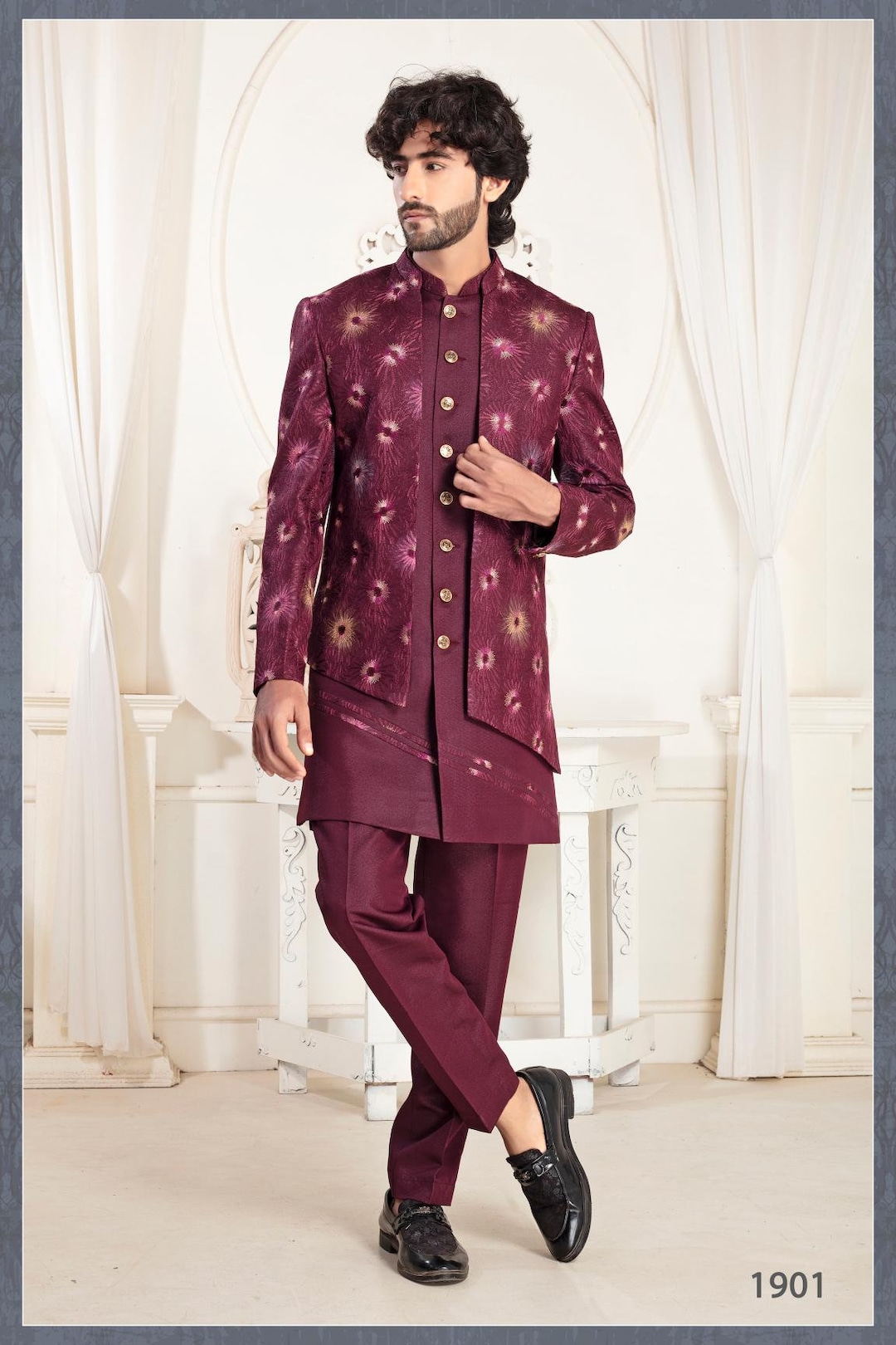 Indian Groom Sherwani, Indian Wedding Sherwani, Indian Ethnic Kurta ...