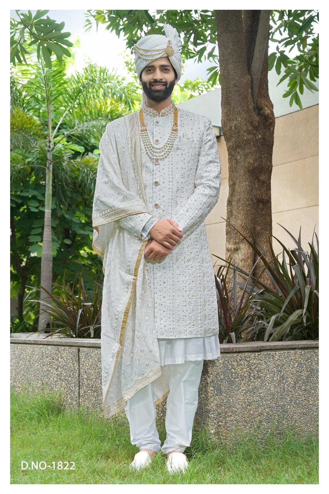 Men's Wedding Sherwani, Indian Wedding Sherwani, Ethnic Groom Sherwani ...