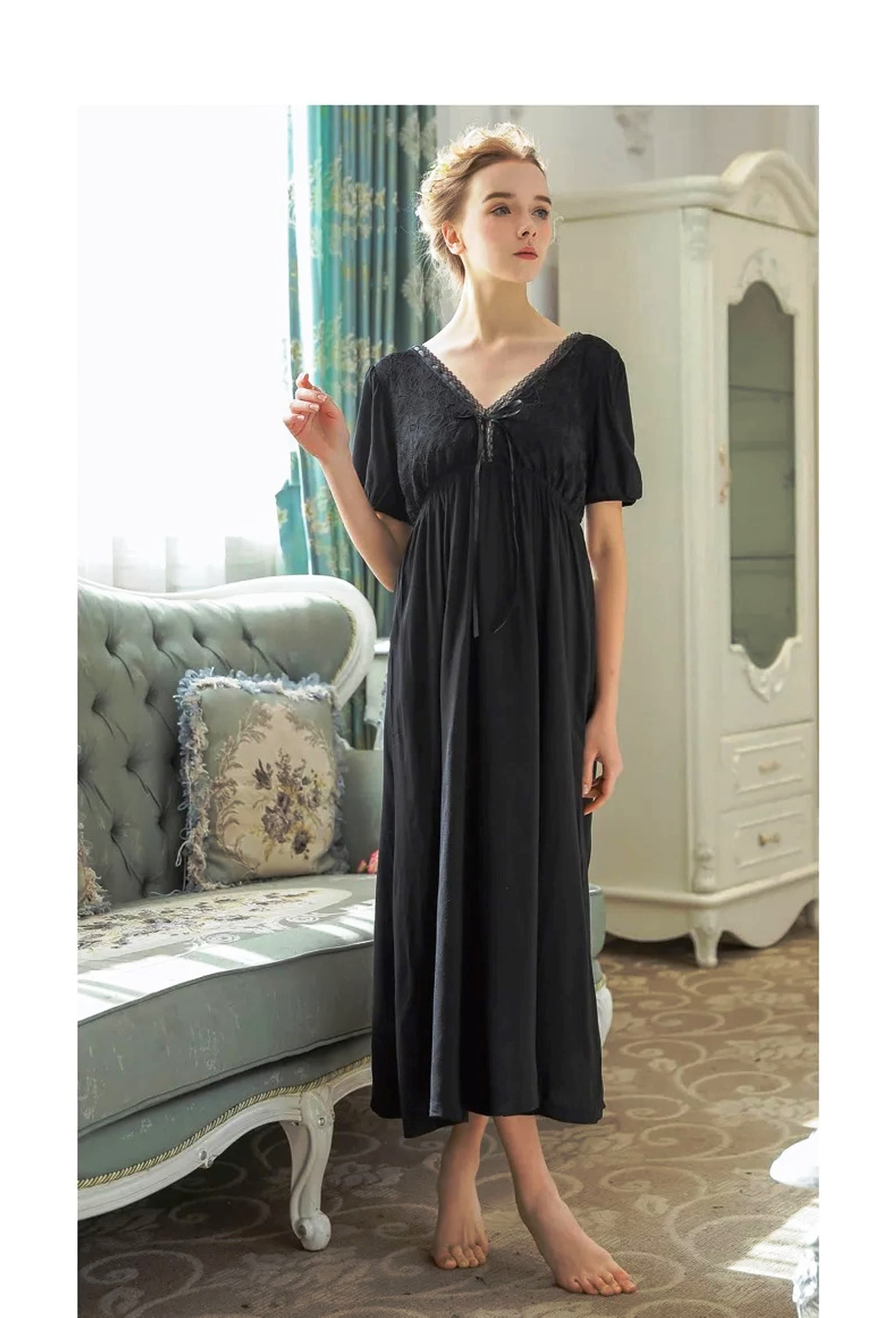 Victorian Nightgown, Edwardian Nightgown, Cotton White Vintage ...