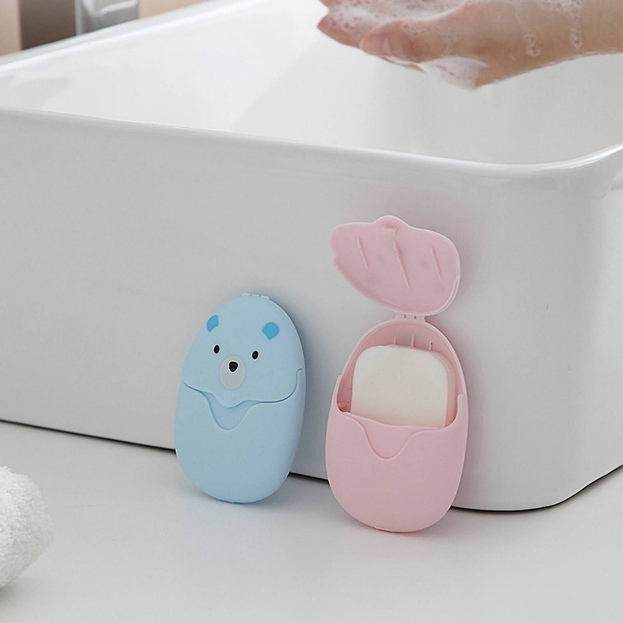 50pcs Disposable Soap Paper Travel Soap Paper Portable Practical Hand ...