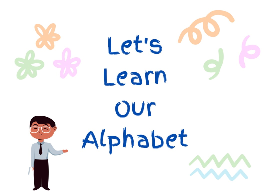 PRINTABLE Alphabet Flashcard Double-sided Fan Art Digital - Etsy