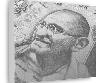 Mahatma Gandhi Portrait Print Poster - Etsy