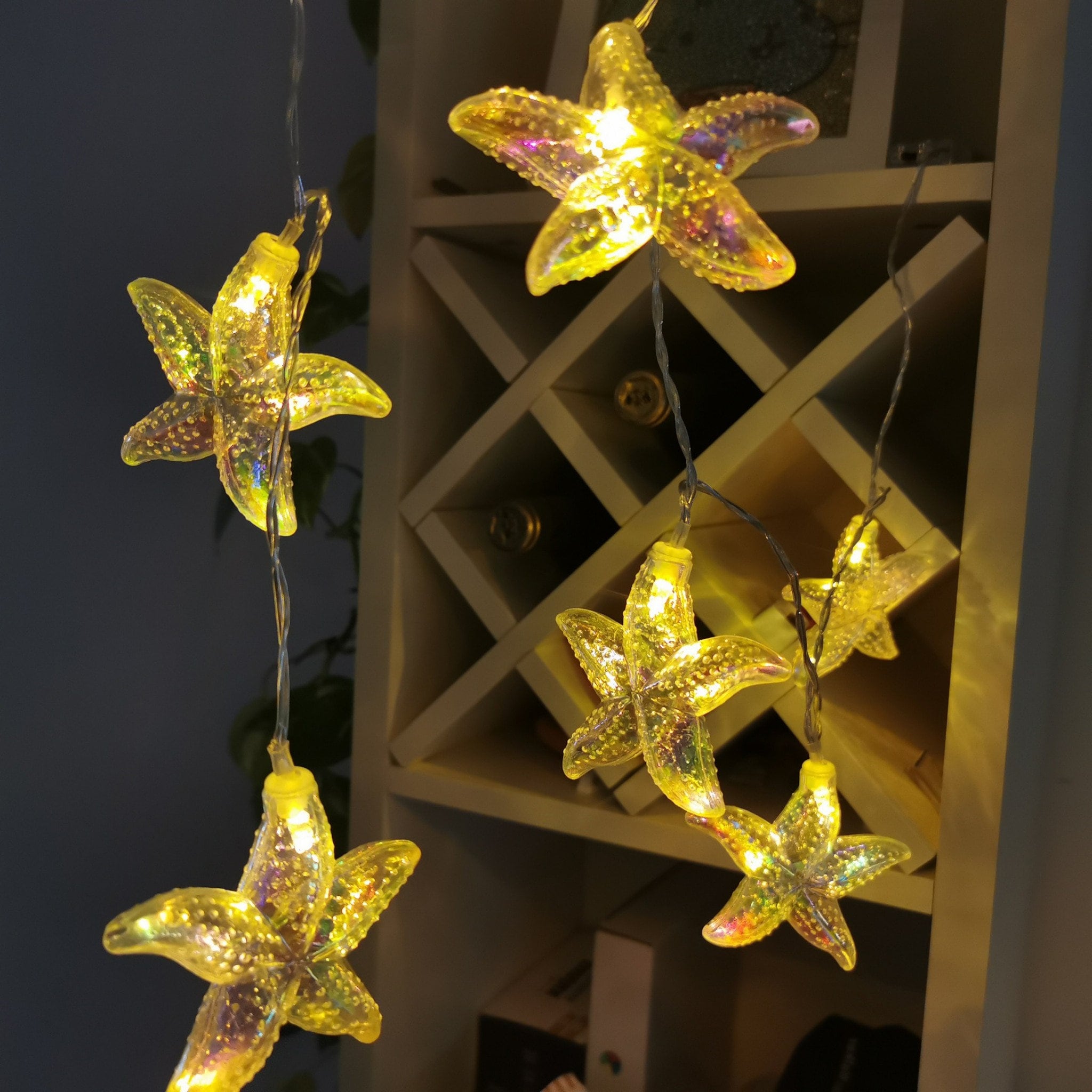 Beach Ocean Party Lights Set, LED Starfish String Lights, Marine Theme ...