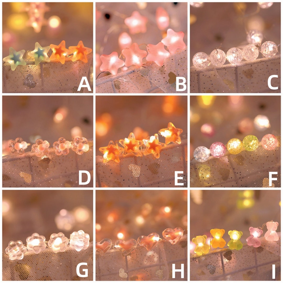 Colorful Star Crystal LED String Lights, Fairy Lights, Christmas, and ...