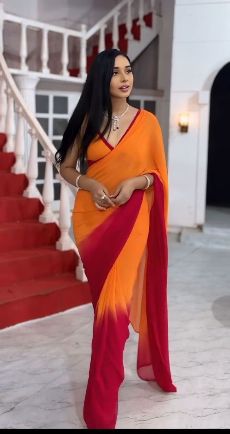 Effortless Elegance: Quick-to-wrap Saree for Women Traditional Ready-to ...