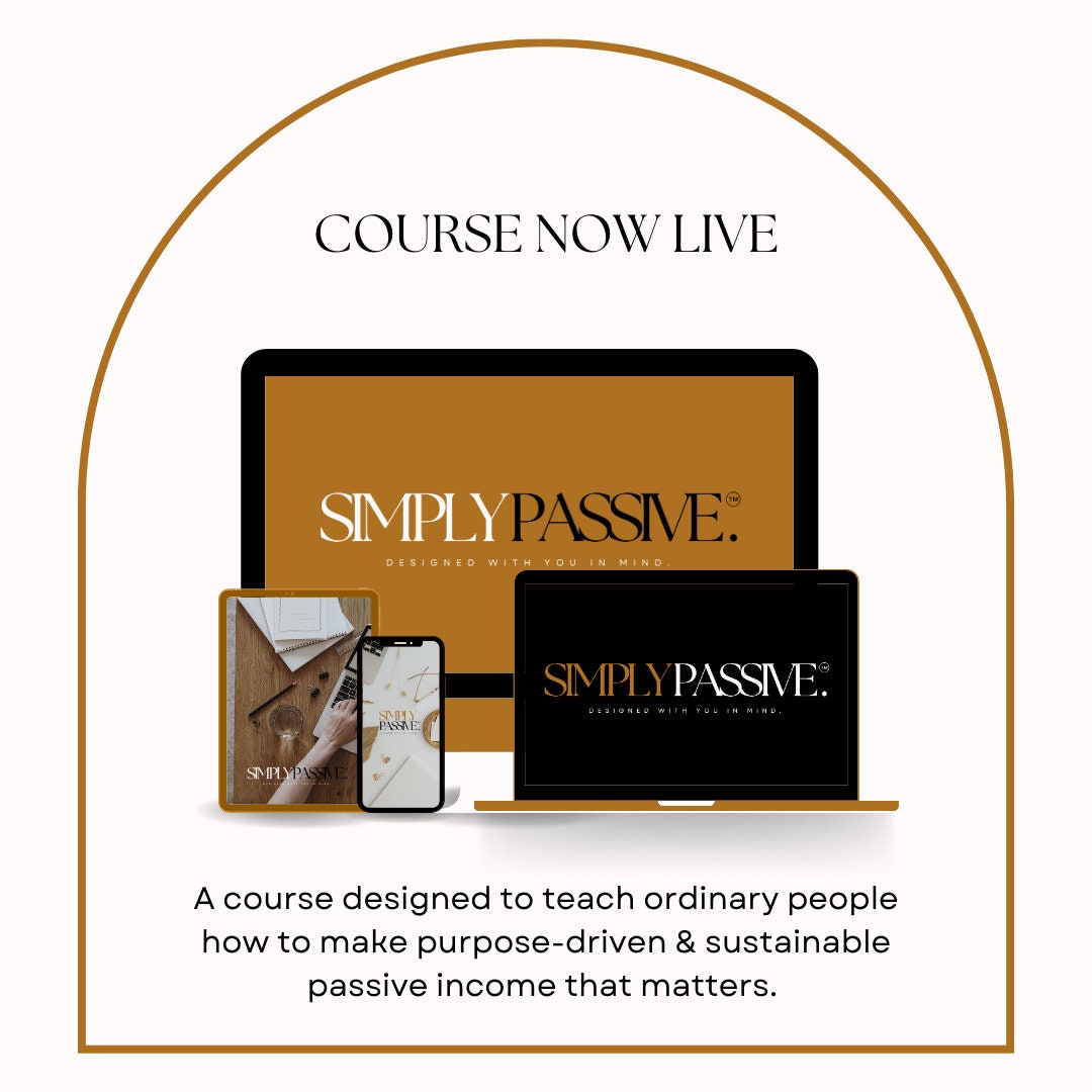 The Simply Passive Course MRR: Unlocking Financial Freedom - Etsy Australia