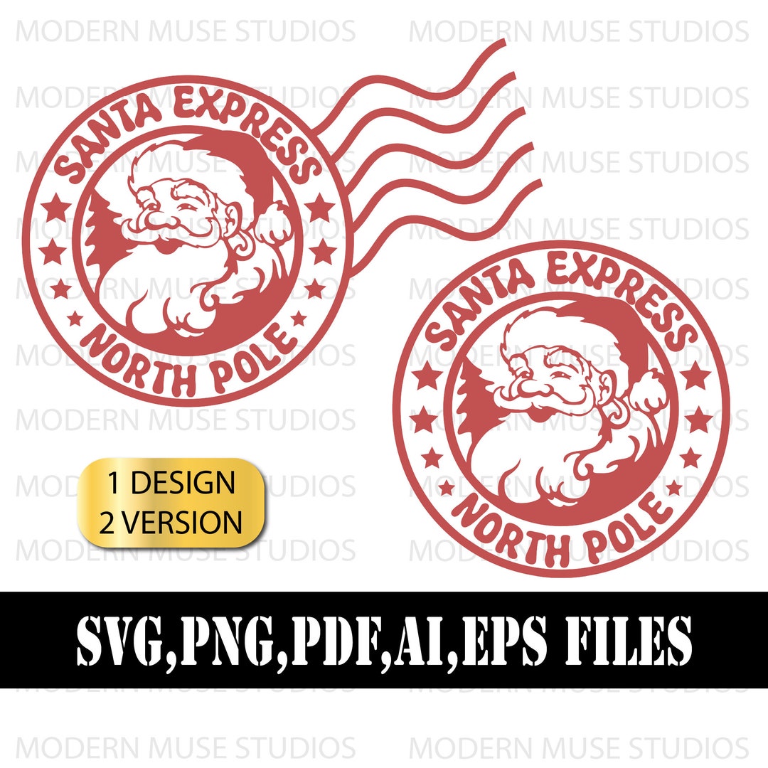 Santa Claus Svg, Santa Claus Stamp, Merry Chrismas Svg, Christmas Cut ...