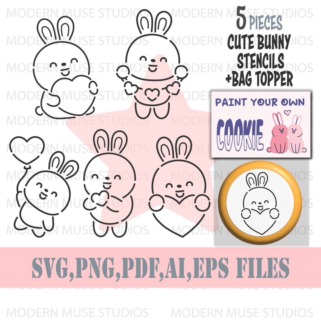 Pyo Valentines Day Cookie Stencil Bundle, Pyo Cute Easter Cookies, Pyo ...
