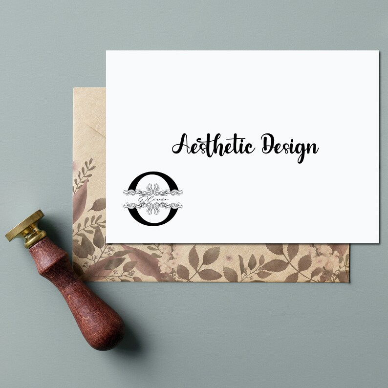 Aesthetic Split Monogram Font Svg Png Pdf Monogram Frame - Etsy