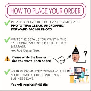 Custom Face Cutout Banner Birthday, Birthday Bunting Banner, Photo ...