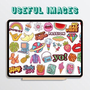 Vibrant Color Digital Goodnotes Planner Sticker, Clipart PNG, Download ...