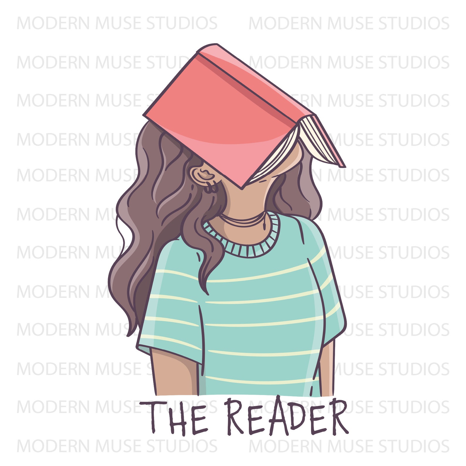 The Reader Png Svg Woman Line Art Book Lover Png - Etsy
