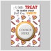 Teacher Cookie Card, Welcome Back to School Tag, Happy 1st First Day of ...