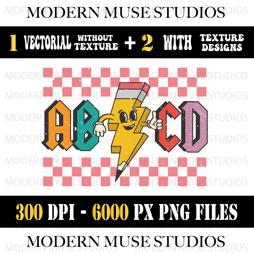 Abcd Teacher Groovy Shirt Png, Kindergarten Teacher Shirt Png, Retro ...