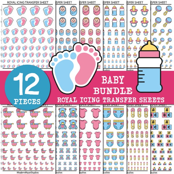 Baby Royal Icing Transfer Sheet - Etsy