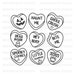 Candy Heart Svg Jack O Lantern Halloween Clipart, Spooky Season Png ...