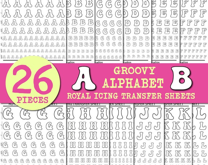 Balloon Letters/numbers Transfer Sheet - Etsy