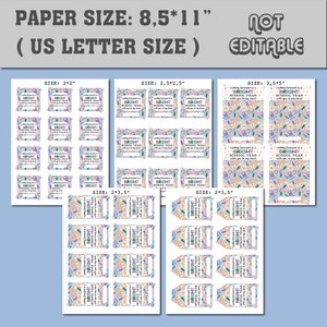 Teacher Cookie Card, Welcome Back to School Tag, Happy 1st First Day of ...