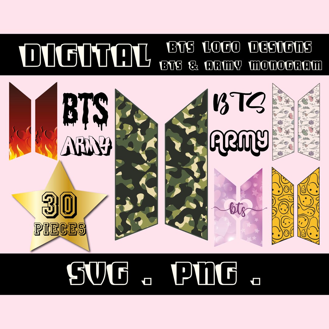 BTS Svg Bundle Bts Png Kpop Svg Files for Cricut Bt21 Svg - Etsy New ...
