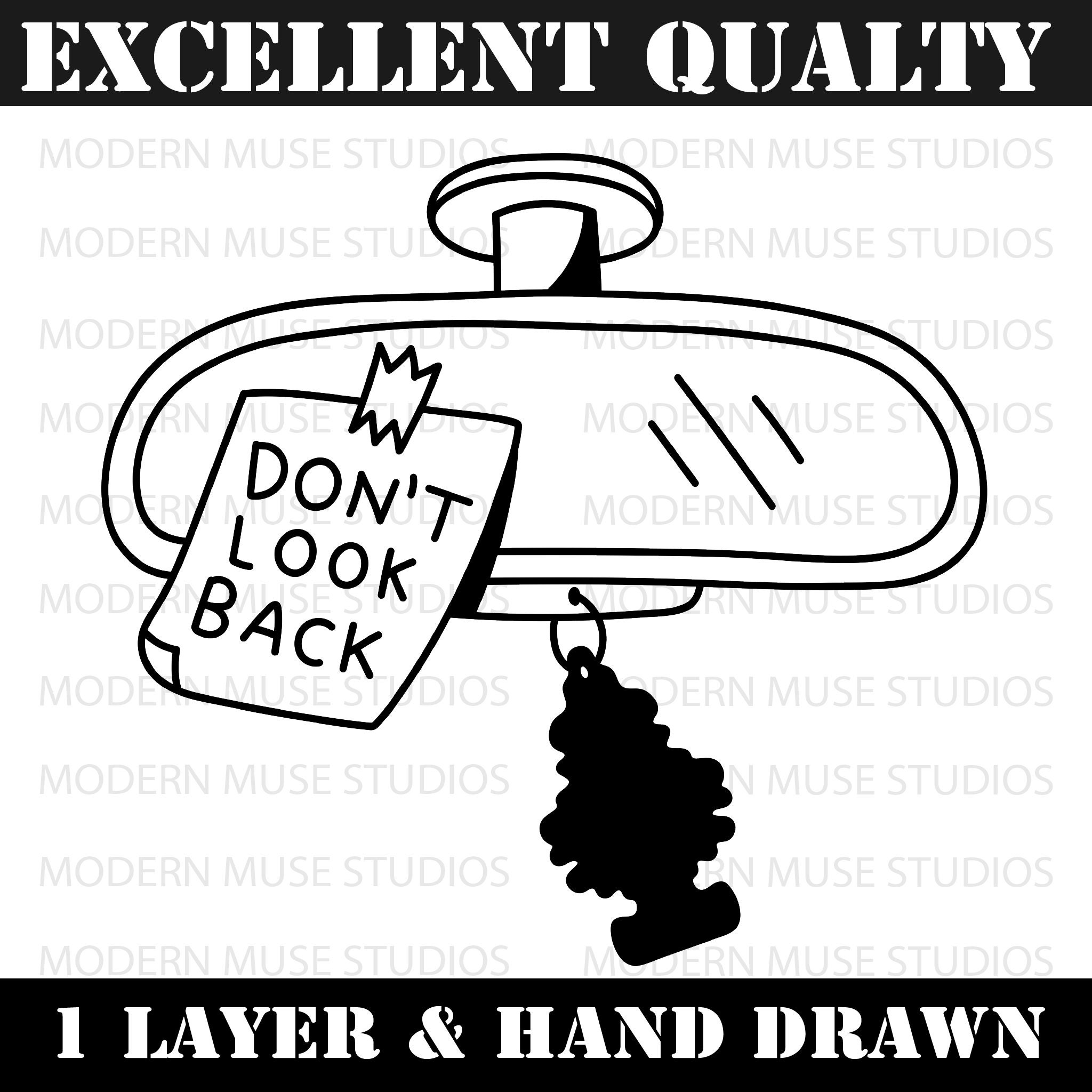 Dont Look Back SVG Png Eps Car Decal Svg Silhouette Design - Etsy Australia