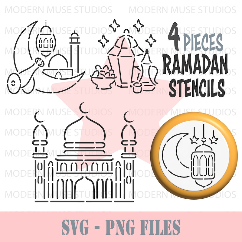 Eid Mubarak Pyo Stencil - Etsy