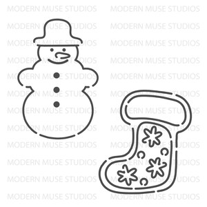 Pyo Christmas Cookie Stencil File Bundle, Pyo Christmas Cookies, Cute ...