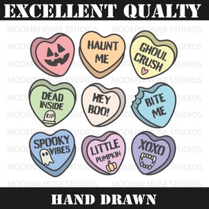 Candy Heart Svg Jack O Lantern Halloween Clipart, Spooky Season Png ...