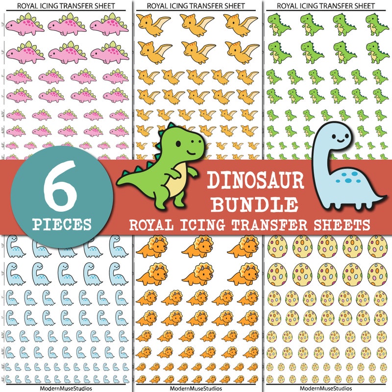 Icing Sheet Dinosaur - Etsy