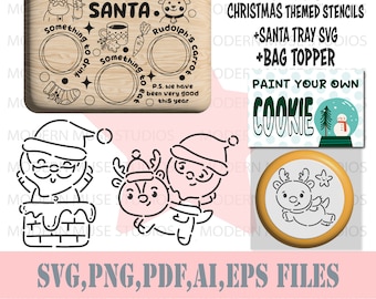Pyo Christmas Cookie Stencil File Bundle, Pyo Christmas Cookie Bag ...