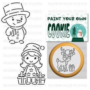 Pyo Christmas Cookie Stencil File Bundle, Pyo Christmas Cookies, Cute ...