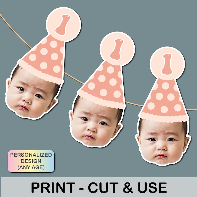 Baby Face Bunting Digital - Etsy