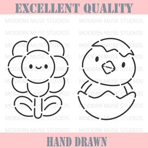 EASTER Spring Pyo Stencil Bundle, Easter Sugar Cookies, Pyo Cookie ...