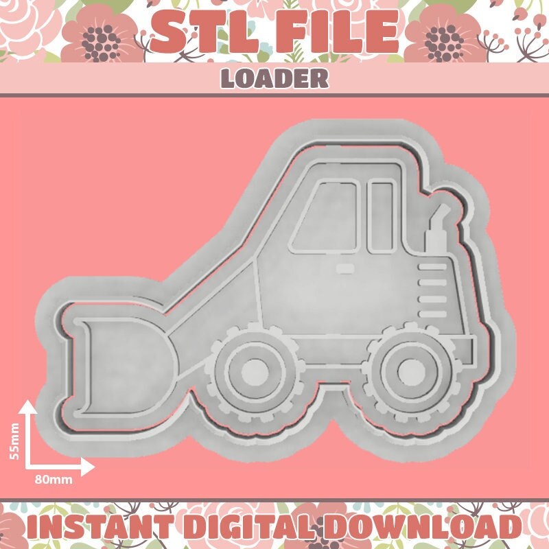 DIGITAL STL FILE Loader Cookie Cutter and Fondant Stamp - Etsy