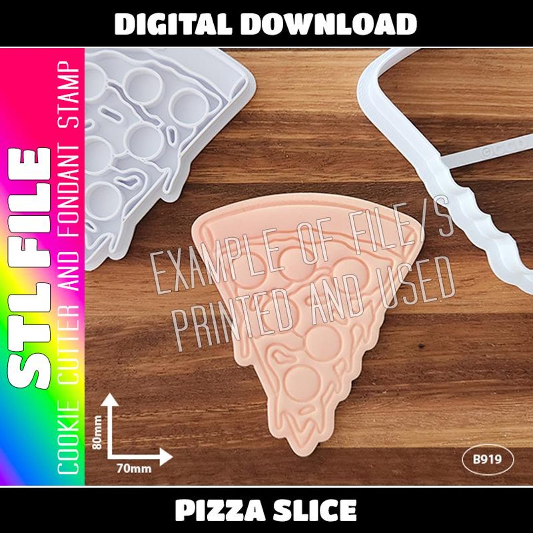 DIGITAL STL FILE - Pizza Cookie Cutter and Fondant Stamp - Etsy