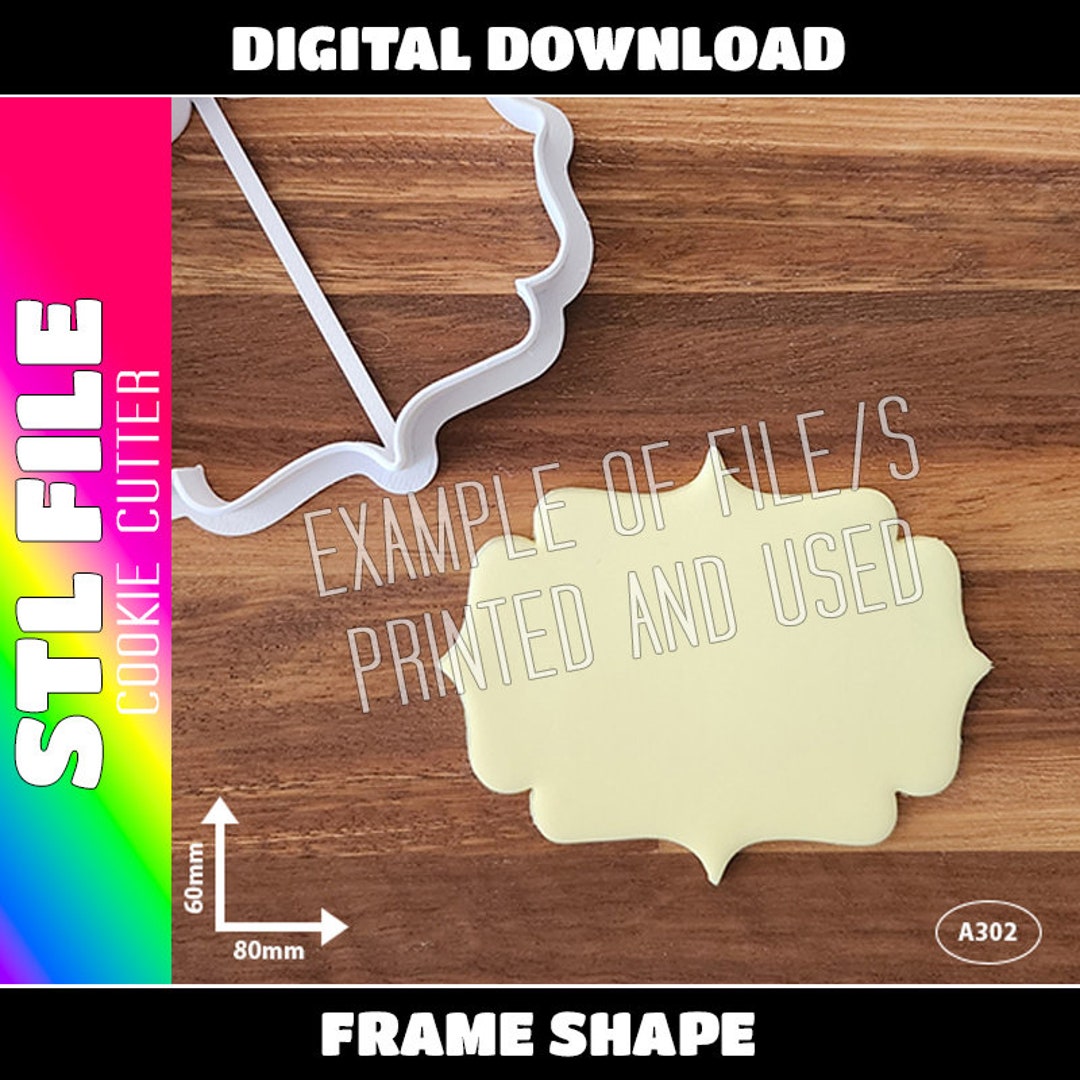 DIGITAL STL FILE - Frame Shape V1 Cookie Cutter - Etsy