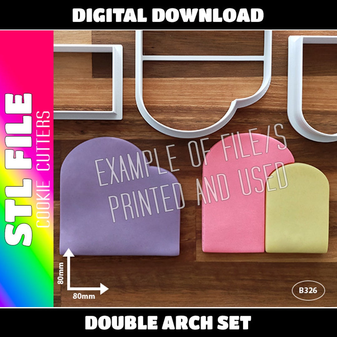 DIGITAL STL FILE - Double Arch Cookie Cutter Set - Etsy