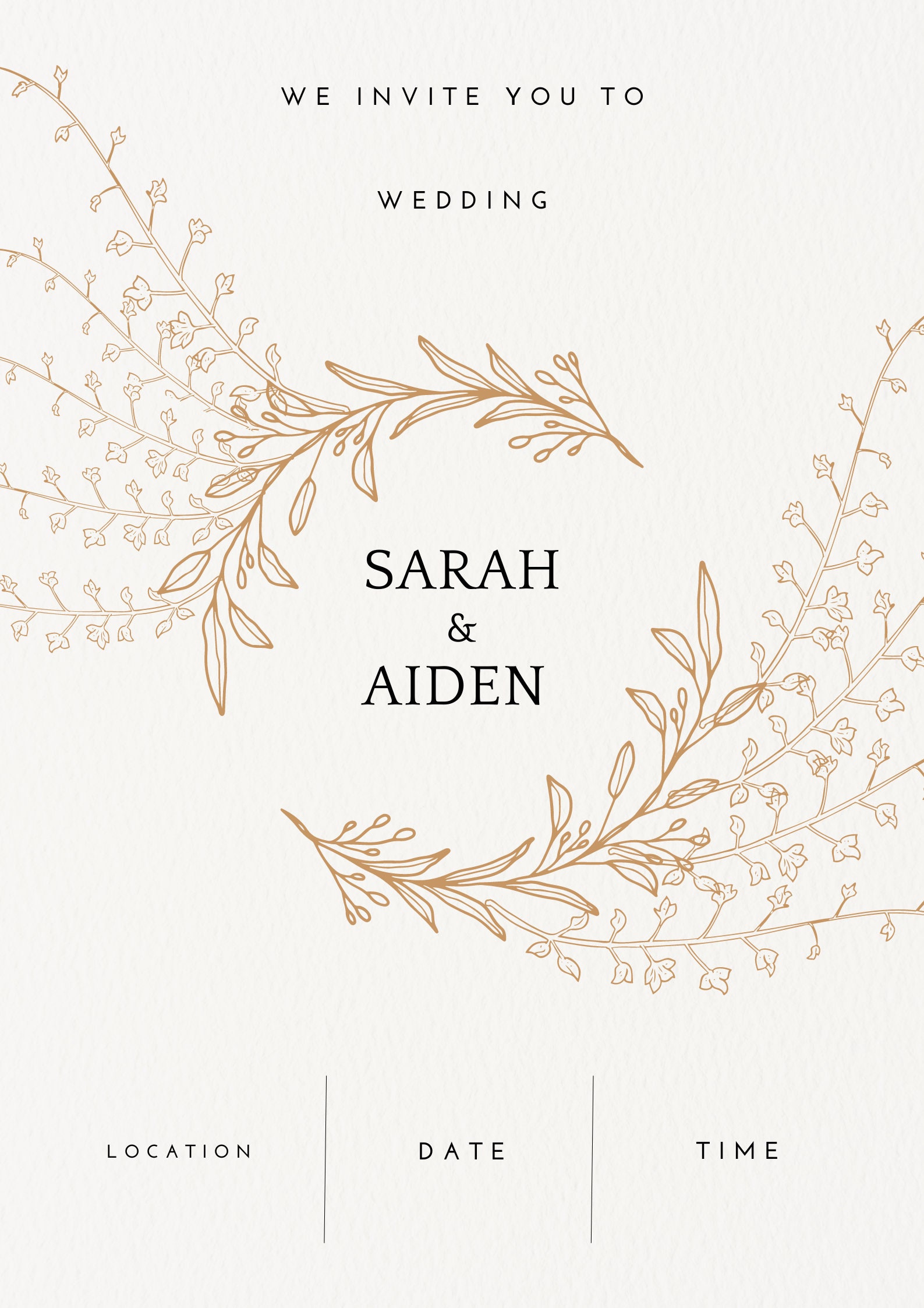 Wedding Invitation Card - Etsy