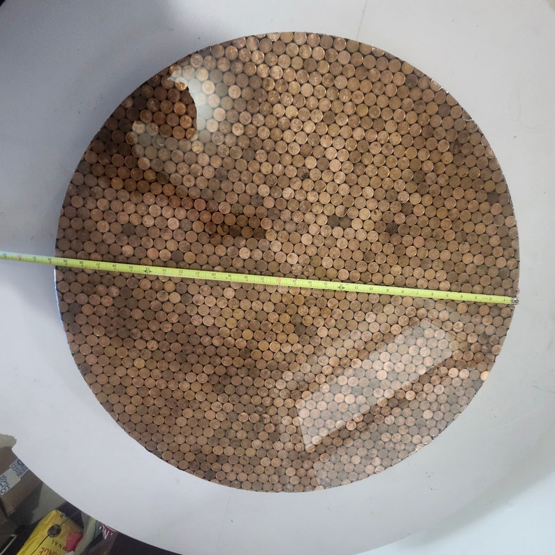 Penny Epoxy Table Top - Etsy