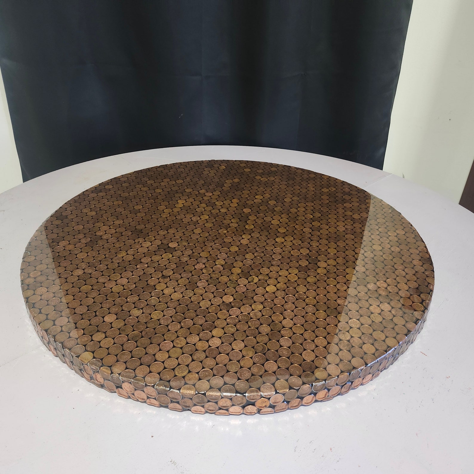 Penny Epoxy Table Top - Etsy