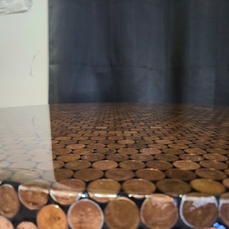 Penny Epoxy Table Top - Etsy