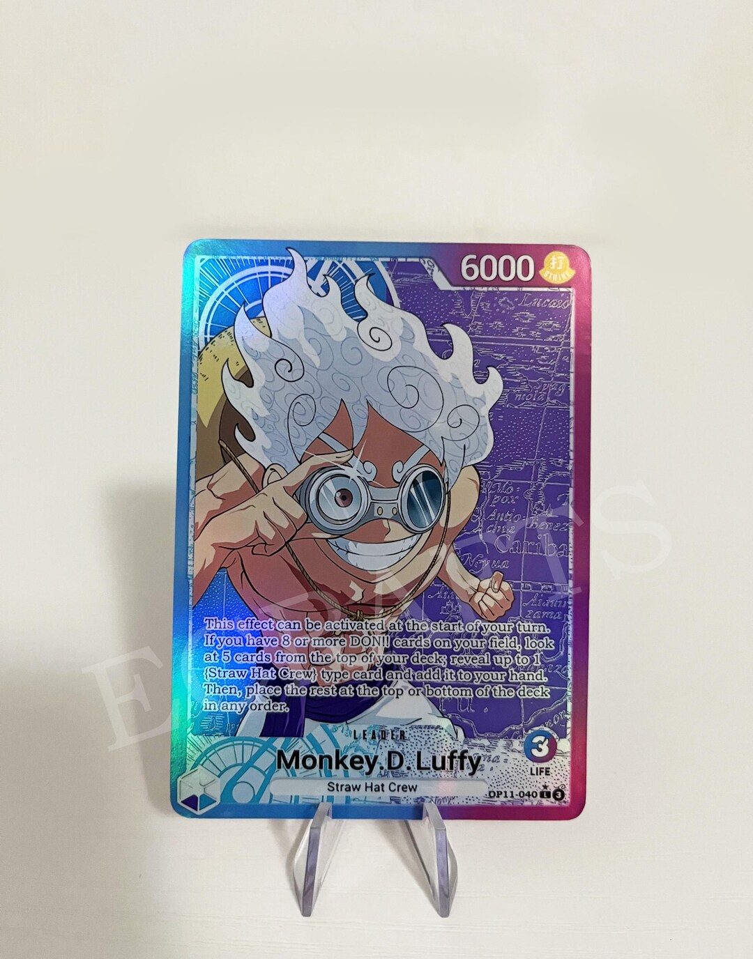 OP11 Luffy Blue Purple Custom - Etsy
