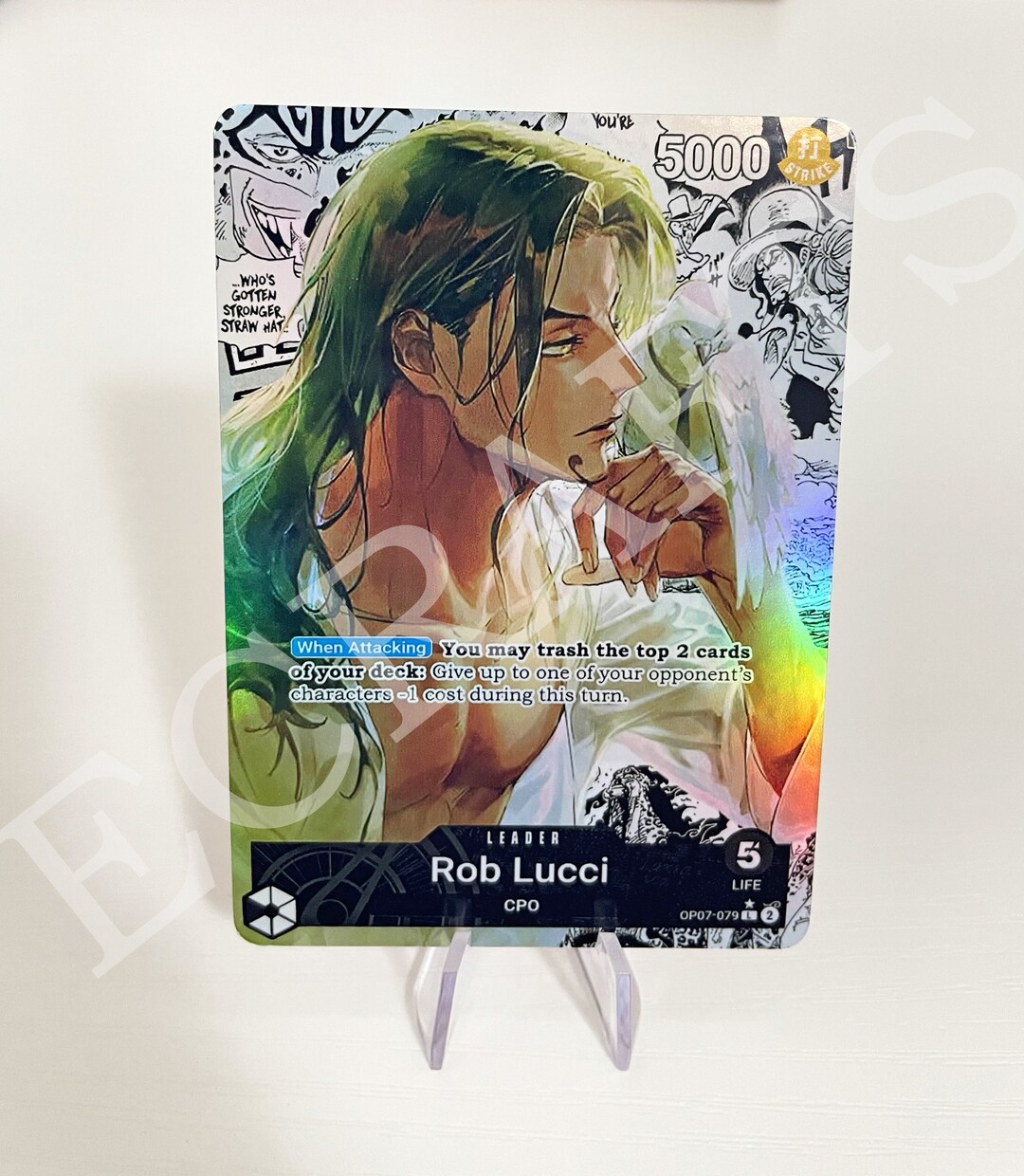 OP7 Custom Rob Lucci - Etsy