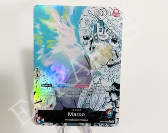 Marco - One Piece TCG Custom Alt Art Leader *foil* & *emboss* - Etsy