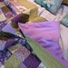 Violet Garden Quilt, Handmade Quilted Blanket Features Vibrant Violet ...