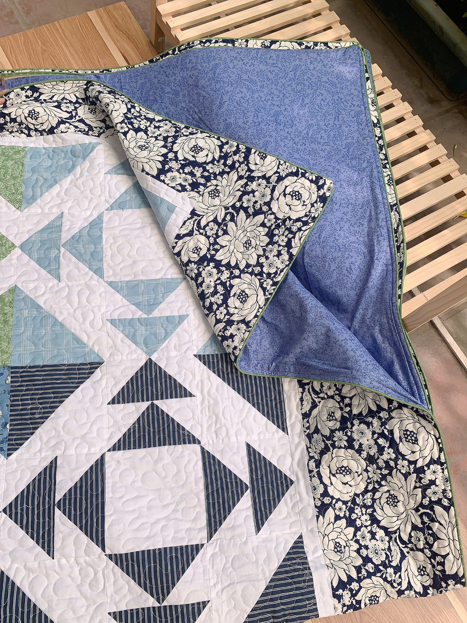 Prairie-inspired Quilted Blanket. Handmade Blanket, Patchwork Quilted ...