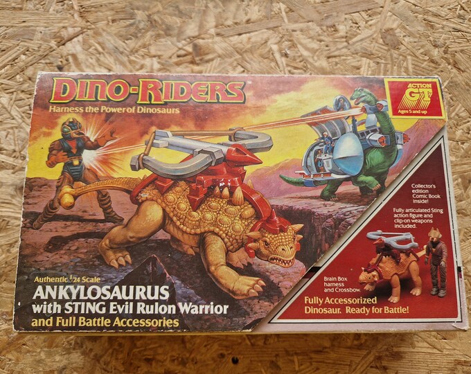 Tyco Vintage Dino Riders Ankylosaurus in Box With Sting - Etsy